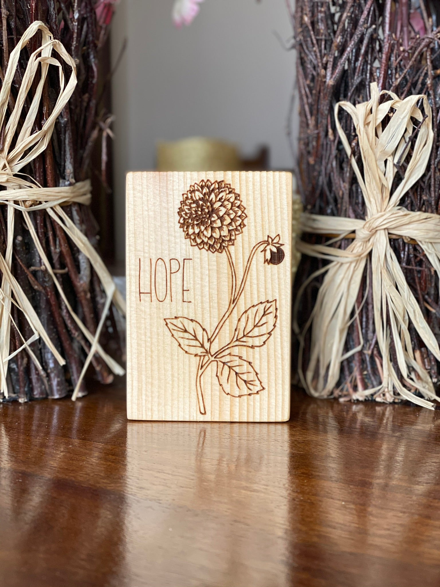 3.5 x 4 Inspirational Wood Blocks – Mountain Edge Designs