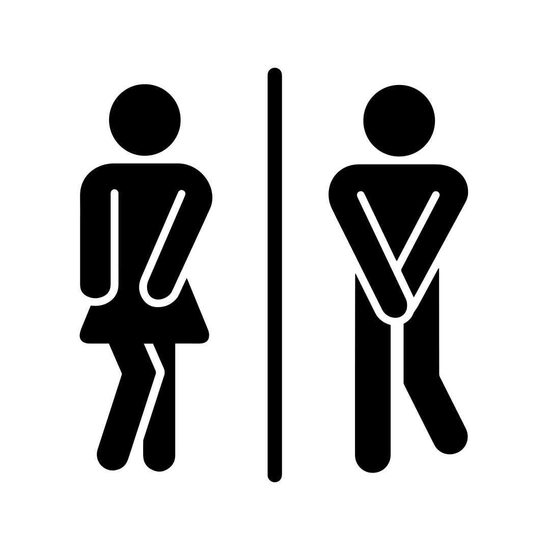 Custom Restroom Sign – Mountain Edge Designs